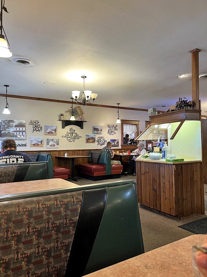 The dining room hums with conversation and silverware clinks&mdash;the soundtrack of American comfort dining at its finest.