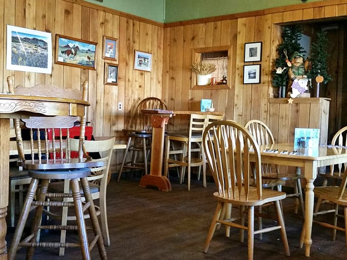 Wooden chairs that have heard a thousand stories and walls that could write a book about small-town America&mdash;if walls could write books.