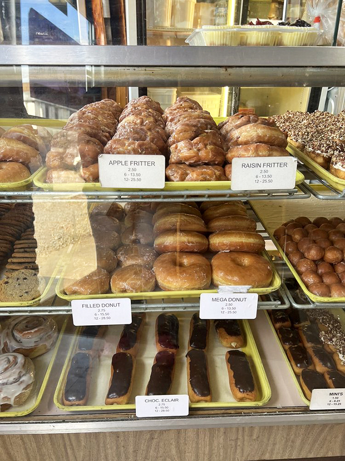 A glass case of emotion &ndash; and pastries! This display is like a museum of mouthwatering masterpieces. Time to get cultured, deliciously.