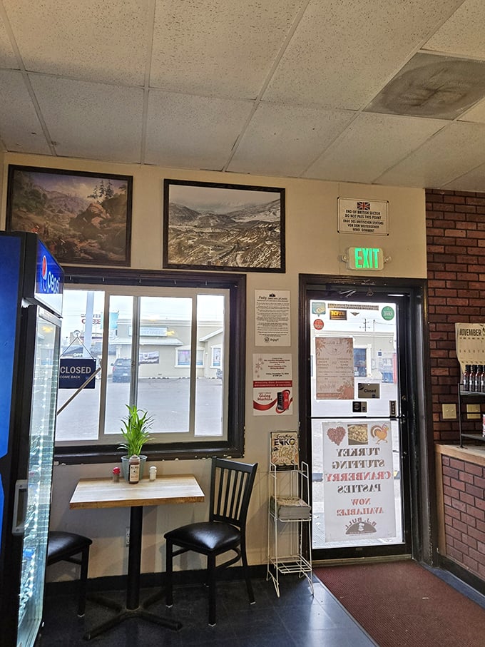 Where pie dreams come true! This entrance is like a portal to a world where calories don't count and happiness is served by the slice.