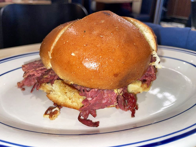 Holy moly, fried salami! This sandwich is proof that sometimes, the best things in life are a little naughty. Indulgence never tasted so good!