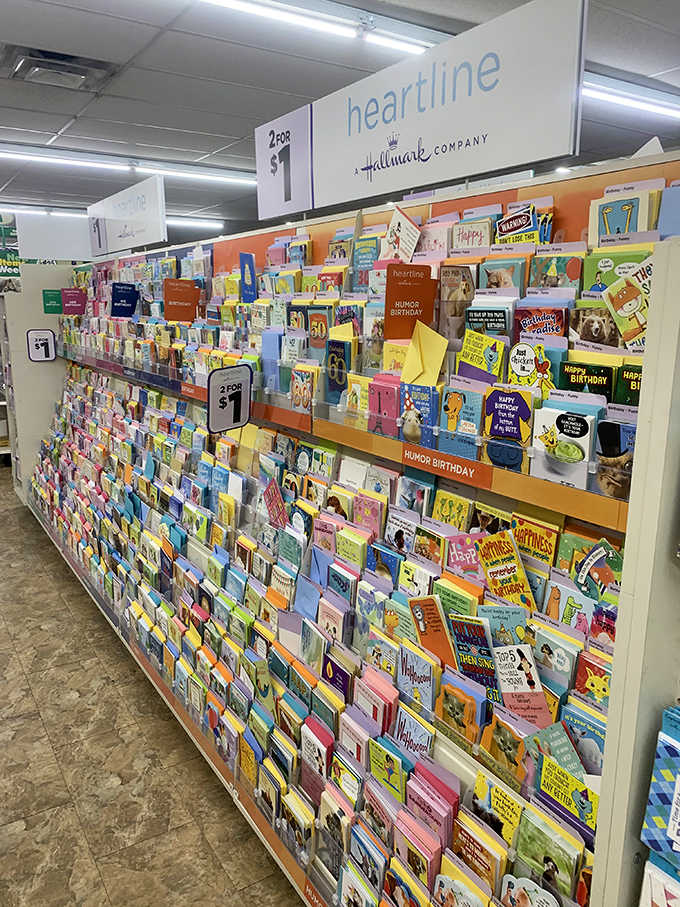 Need a card for every occasion? This Hallmark heaven has got you covered. From "Happy Birthday" to "Sorry I forgot your birthday," they've thought of everything.