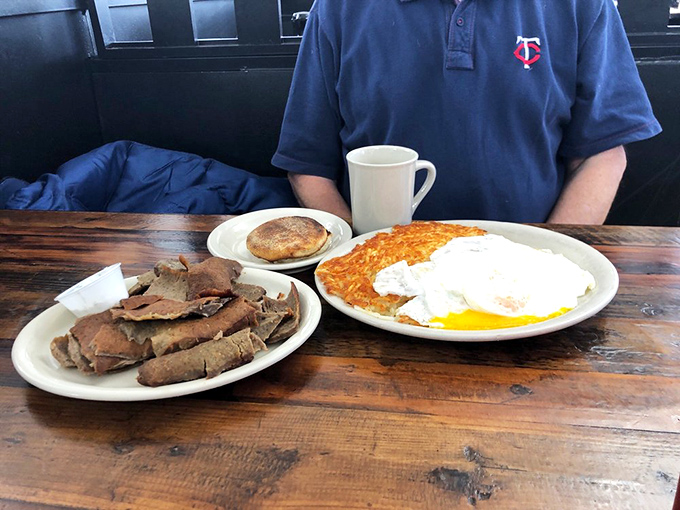 Gyro morning to you! This breakfast platter is a Greek-American alliance that would make Zeus himself say "Opa!"
