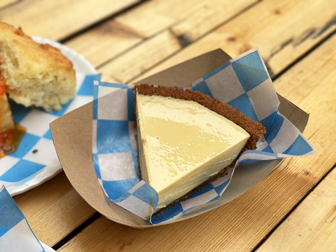 Key lime pie that's zestier than a Florida retiree at happy hour. One slice and you'll be planning your next visit before the plate's clean.