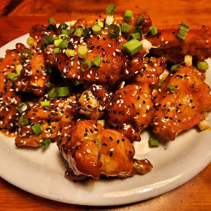 These wings are so saucy and inviting, they might just convince you to trade in your parka for a bib.