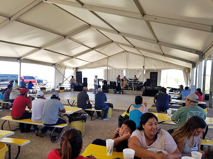 Who needs Austin City Limits when you've got flea market melodies? This impromptu concert proves music is the universal language of bargain hunting.