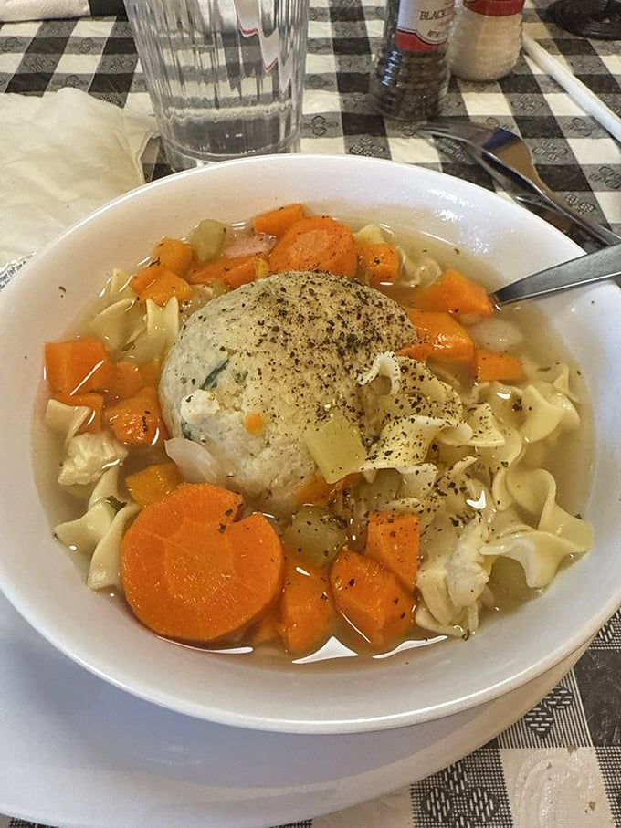 Matzo ball soup: Jewish penicillin that's better than any spoonful of sugar Mary Poppins could offer. It's practically perfect in every way!