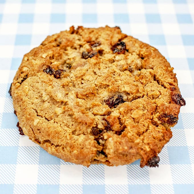 Cookie perfection doesn't need to shout. This oatmeal raisin classic whispers "save room for me" and makes a compelling argument.