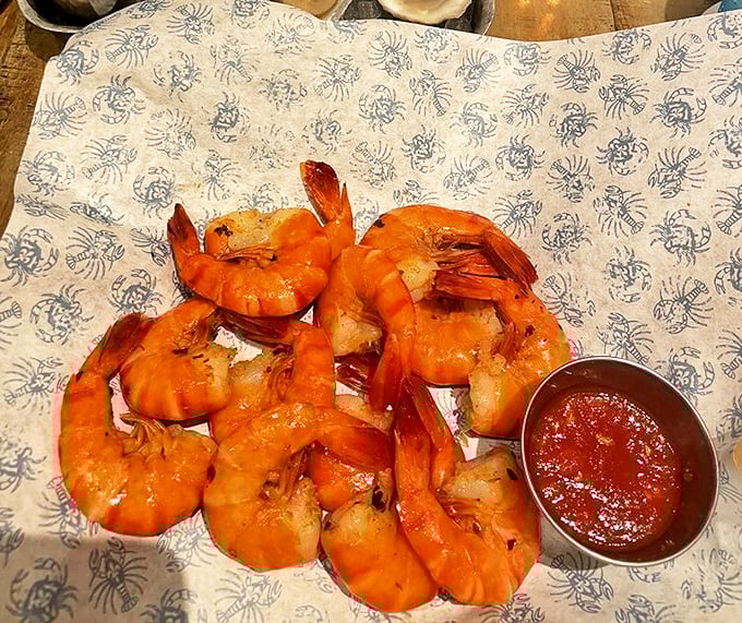 Peel and eat shrimp: Where dinner meets fun finger food. It's like a tasty treasure hunt on your plate!