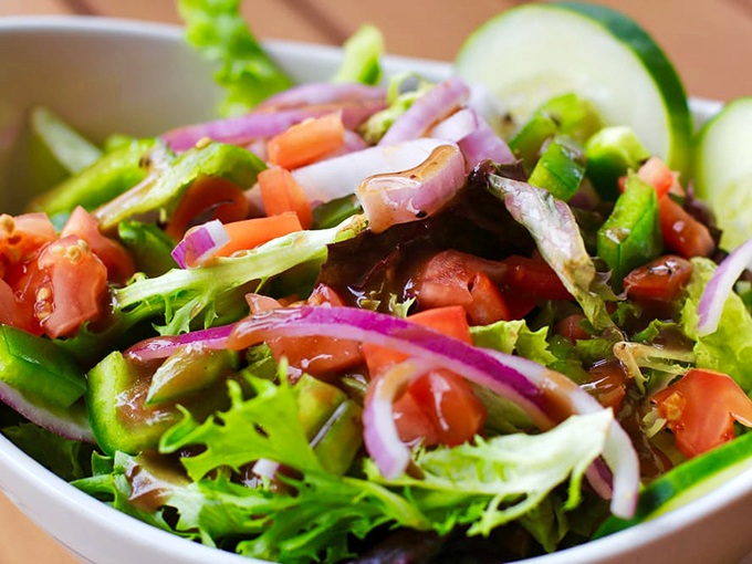 A salad so fresh and colorful, it could make a rabbit jealous. Who knew being good could look this good?