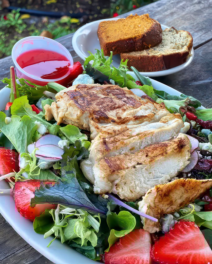 Who says you can't make friends with salad? This seasonal field greens dish is fresher than a TikTok dance trend and twice as satisfying.