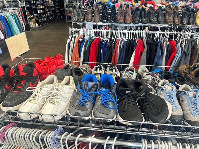 If Imelda Marcos had a garage sale, it might look something like this. Shoe lovers, prepare to lose track of time!