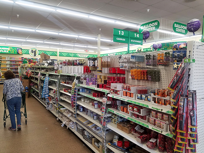 Bargain explorers in their natural habitat! Watch as savvy shoppers navigate the aisles like seasoned treasure hunters on a quest for deals.