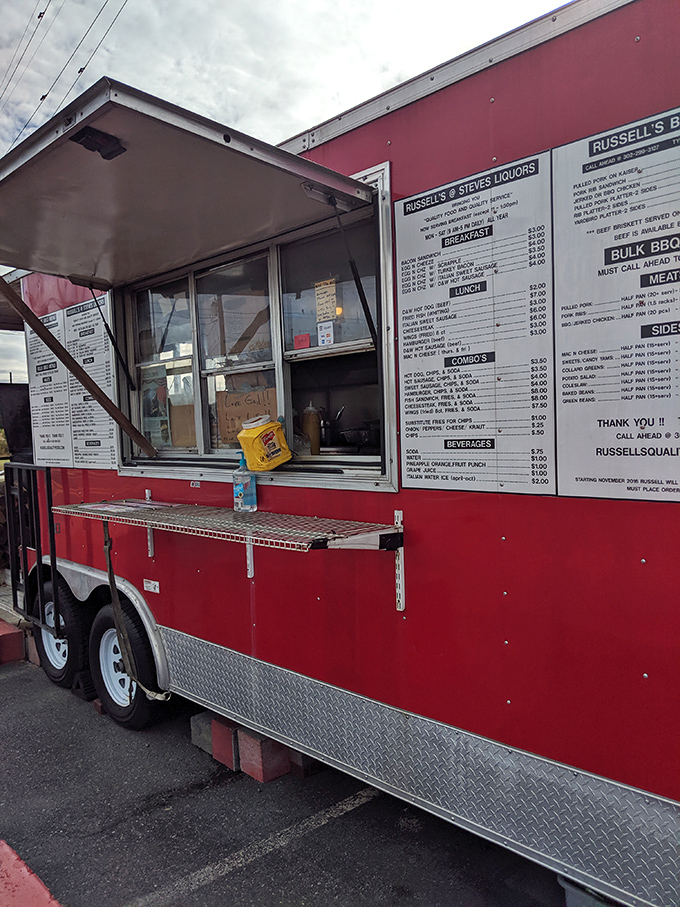 The side of the truck: a mobile menu that's more exciting than any billboard you'll see on I-95.