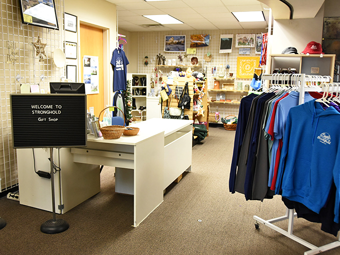 Souvenir shopping fit for a queen (or king)! Take home a piece of the castle &ndash; no catapult required for delivery.