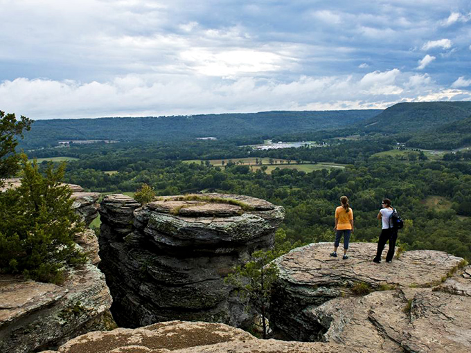 Standing at Sugarloaf Mountain's edge feels like you've discovered a secret Ozark balcony overlooking a landscape that refuses to disappoint.