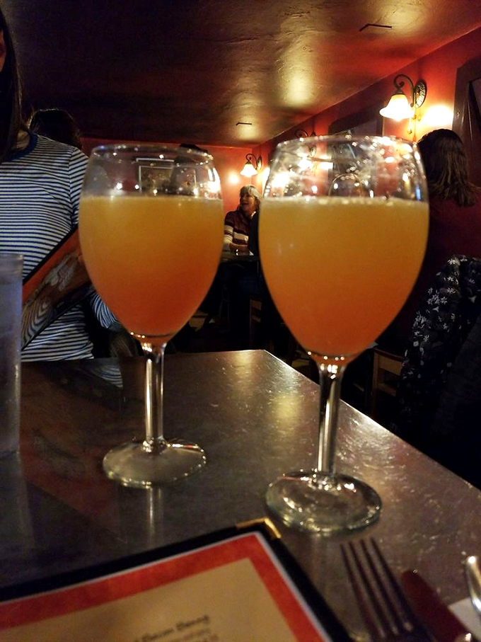Sunrise in a glass! These mimosas are like liquid sunshine, perfect for those "it's 5 o'clock somewhere" mornings.
