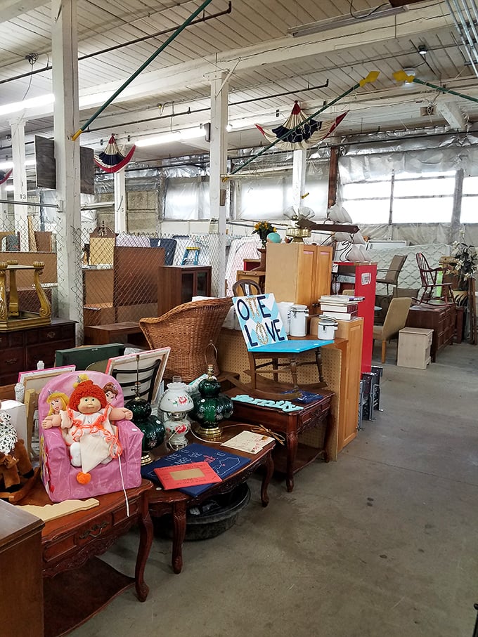 One person's junk is another's jackpot! This mismatched menagerie of furniture is a DIY decorator's dream come true.