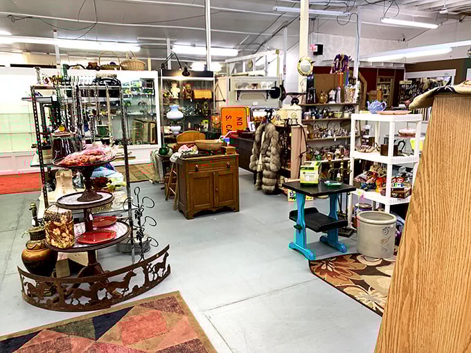 From knick-knacks to paddy-whacks, this booth's got it all! It's like your eccentric aunt's living room, but everything's for sale.