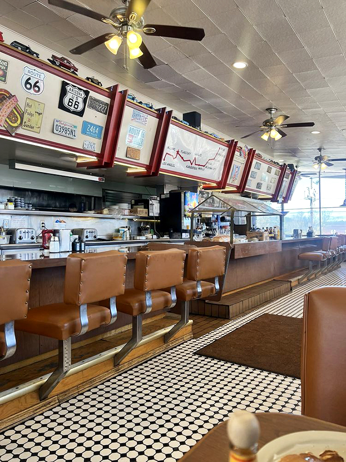 Pull up a stool and settle in for some good eats and even better conversation. This counter's seen more stories than a librarian on overtime!