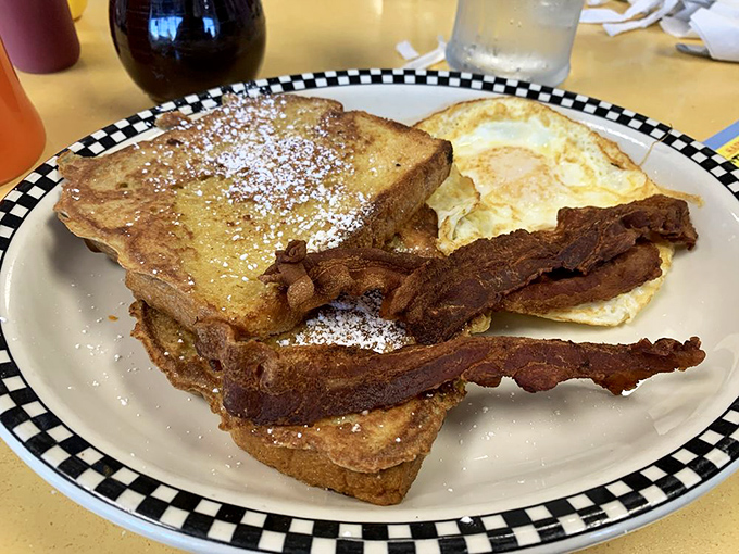 Breakfast of champions or cardiac patients? This platter is a delicious dilemma that your doctor warned you about.