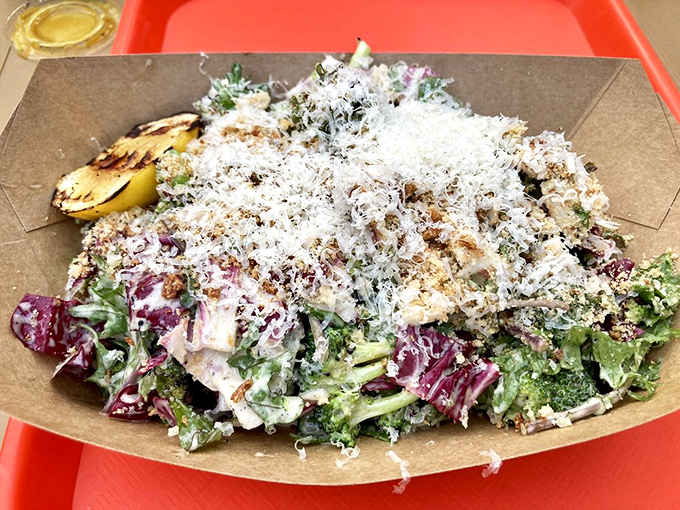 Who knew vegetables could party this hard? This salad is the cool kid at the barbecue table, proving greens can hang with the smoky crowd.