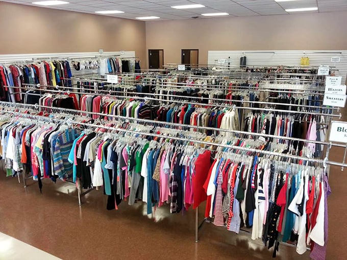 Rack 'em up! This clothing jungle is where fashion goes to be reborn. Channel your inner Indiana Jones and unearth that perfect vintage tee!