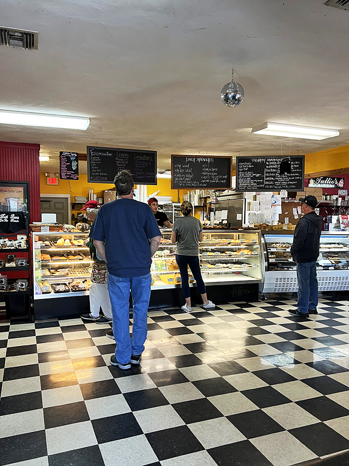 Decisions, decisions! These customers are facing the ultimate vacation dilemma: which delicious treat to try first?