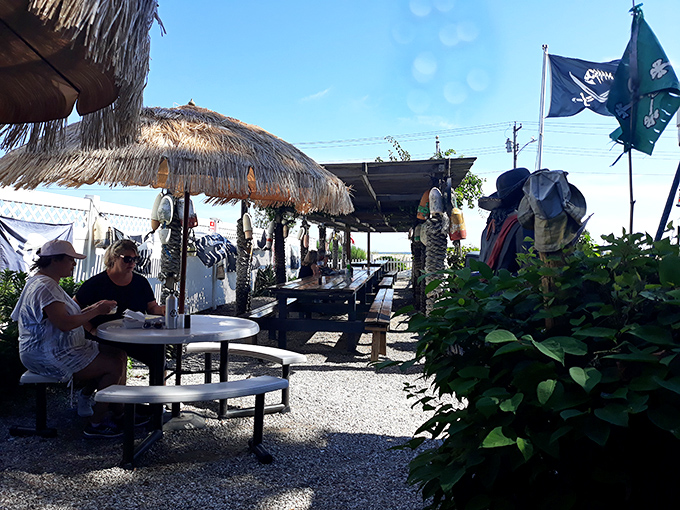 Seafood al fresco! Nothing beats enjoying your catch of the day under the warm Connecticut sun.