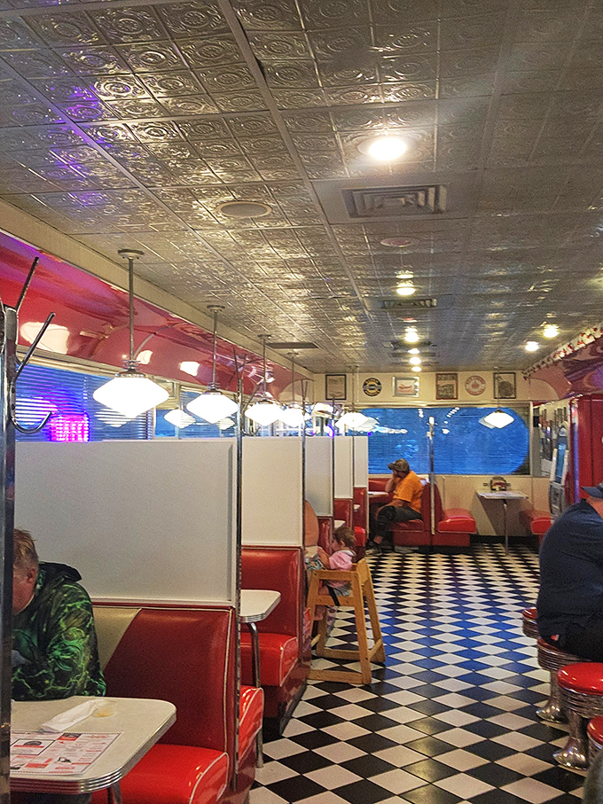 "Where everybody knows your name… or at least your favorite milkshake!" The bustling dining room is a testament to good food and even better company.