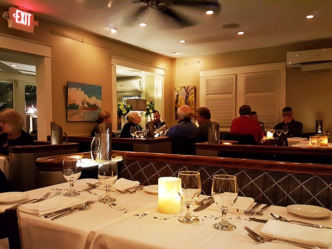 Where food meets fellowship. Blue Moon's dining room buzzes with the energy of happy diners sharing great meals and even better conversations.