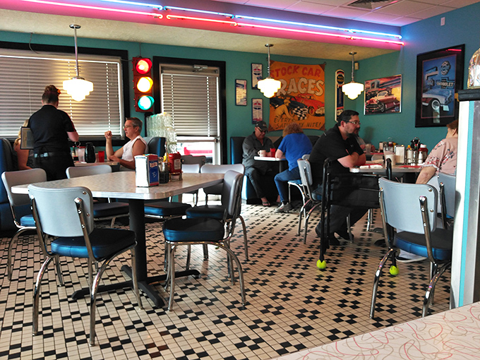 Where strangers become friends over coffee and pie. This isn't just a meal; it's a slice of Americana.