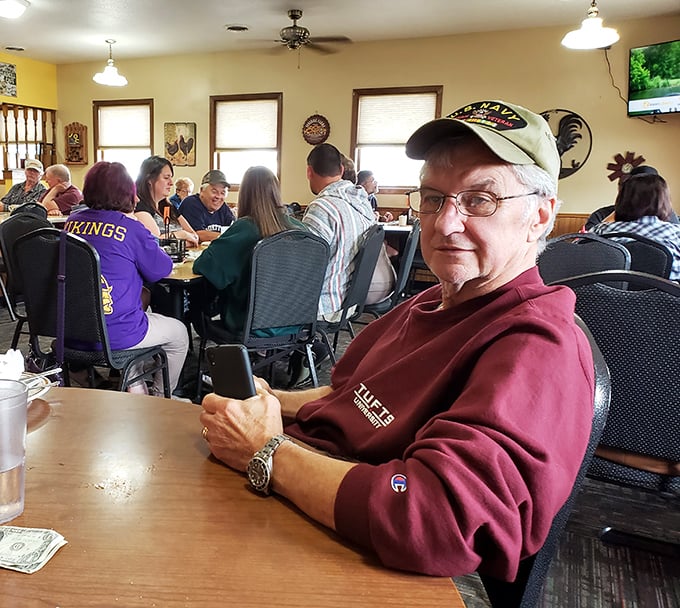 A slice of Americana, served fresh daily! These happy diners prove that good food and good company are the secret ingredients to life's best moments.