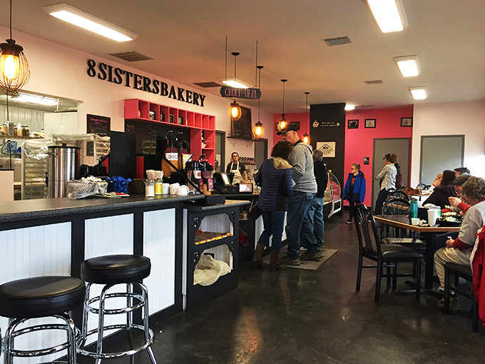 A slice of small-town charm! The bustling interior shows that good food brings people together, no matter where you are.