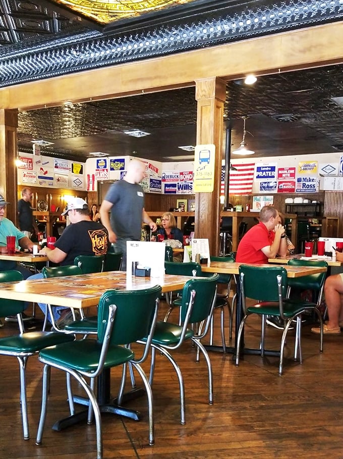 Where strangers become friends and calories don't count. This isn't just dining; it's a social experiment with a side of comfort food.