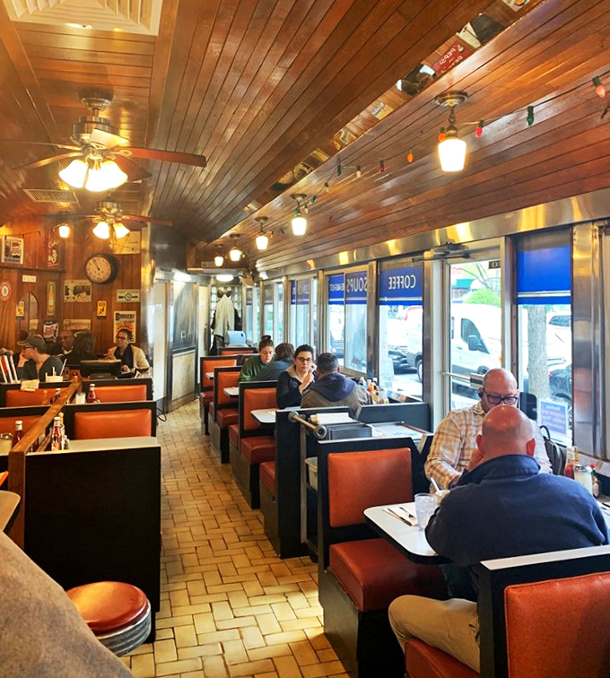 Where everybody knows your name (or at least your usual order). Square Diner's regulars and newcomers alike bask in the warm glow of comfort food and conversation.