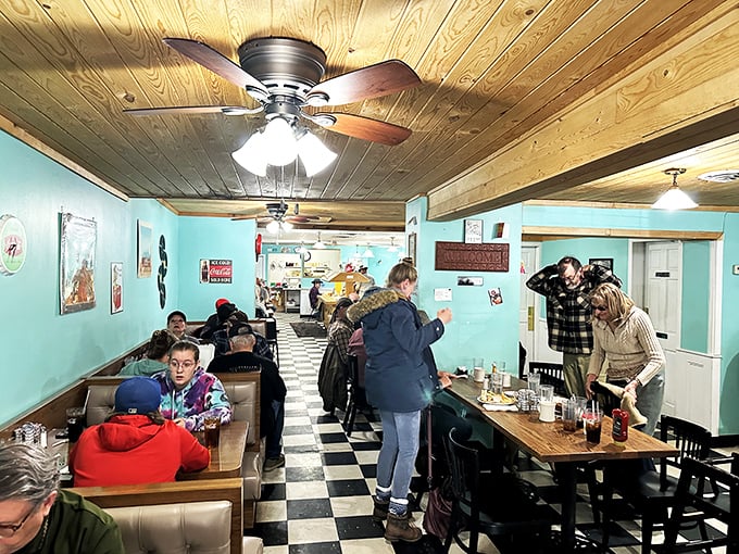 Where strangers become friends over coffee and pie. This diner is basically Facebook, but with better food and real conversations.