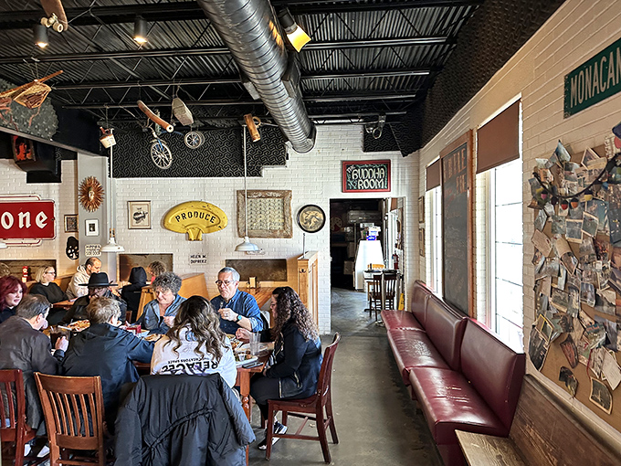 Happy diners, full bellies. At Dr. Ho's, every table tells a story of pizza-induced joy and satisfied smiles.