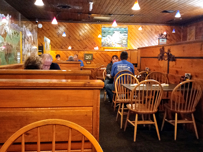 Cozy booths and Windsor chairs &ndash; it's like your grandmother's dining room, but with better lighting and no plastic-covered sofas.
