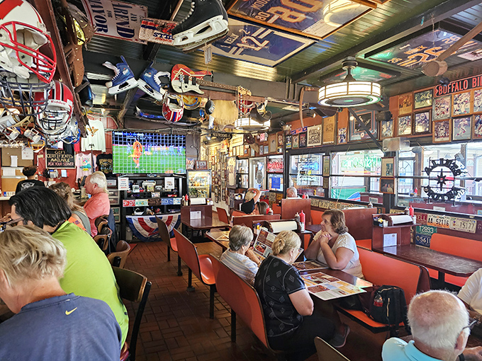 The true measure of a great local spot: a diverse crowd of regulars who know exactly why they keep coming back, game after game.