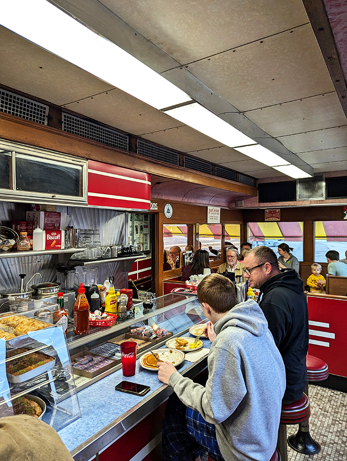 Where strangers become friends over shared plates and bottomless cups of joe. Mickey's counter is the ultimate social network.