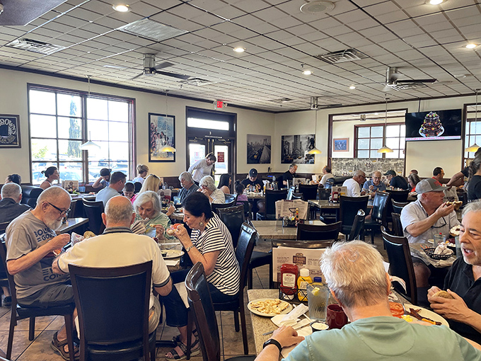 Happy diners, unite! It's like a United Nations of food lovers, all brought together by the power of good eats.