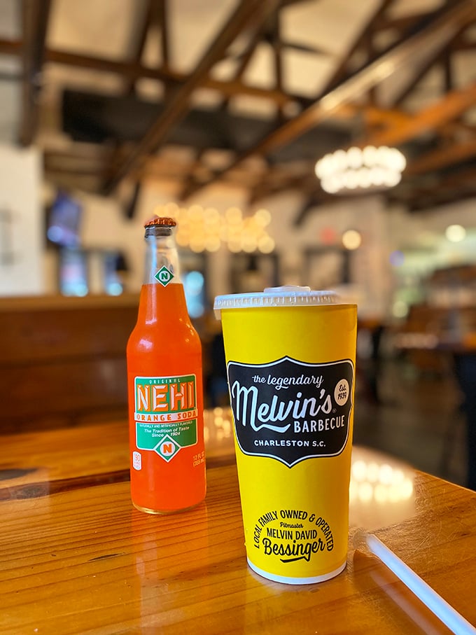 Wash it all down in style! Nothing beats an ice-cold soda with your 'cue – it's like a summer picnic in every sip.