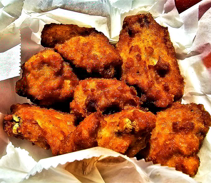 Golden-brown beauties! These wings are so crispy, they could give your favorite potato chips a run for their money.