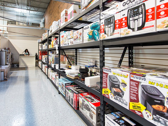 Kitchen gadget galore! It's like your grandma's junk drawer exploded and multiplied. Who knew there were so many ways to slice a potato or brew a cup of joe?