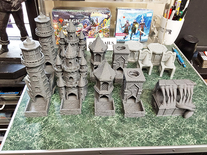 A miniature kingdom fit for a bookish ruler! These tiny towers are the perfect companions for your fantasy novels.