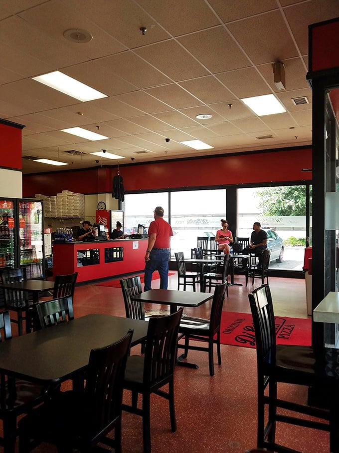 Pizza pilgrims unite! DiCarlo's bustling interior is where flavor seekers come to worship at the altar of cheese.