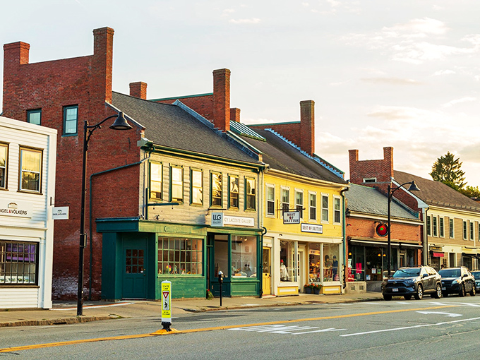 A streetscape that's part Norman Rockwell painting, part time capsule. Don't be surprised if you start craving apple pie and lemonade.