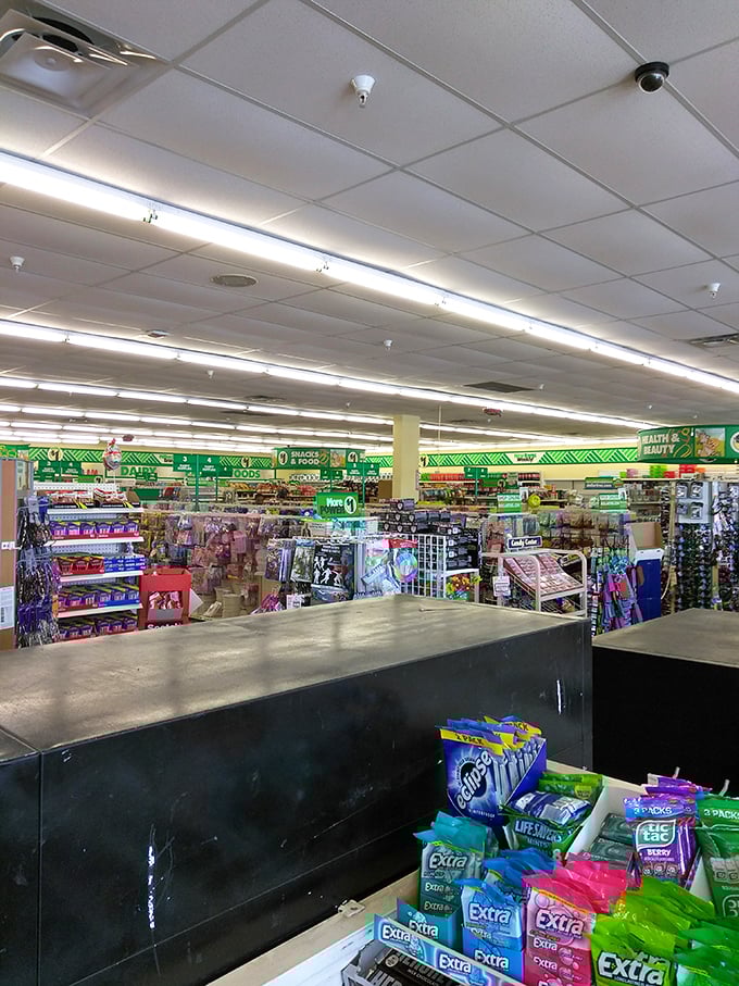 From this vantage point, you can almost hear the rustle of dollar bills transforming into shopping cart treasures.