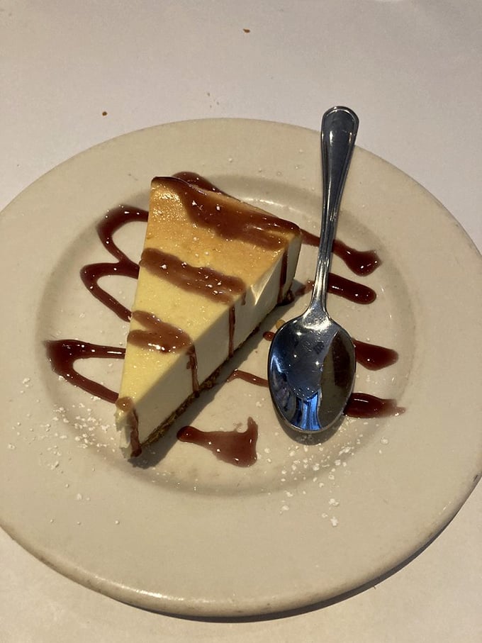 A slice of cheesecake that's smoother than a jazz saxophone solo. It's the sweet finale your taste buds didn't know they needed.